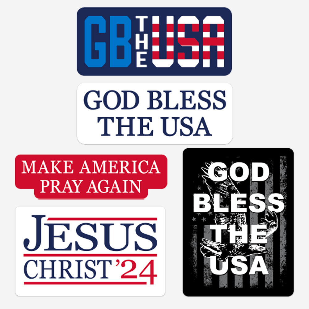 Patriotic Sticker Pack – God Bless The USA